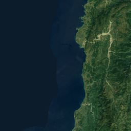 Satellite map of Baguio, Philippines. Latitude: 16.4167 Longitude: 120.6000